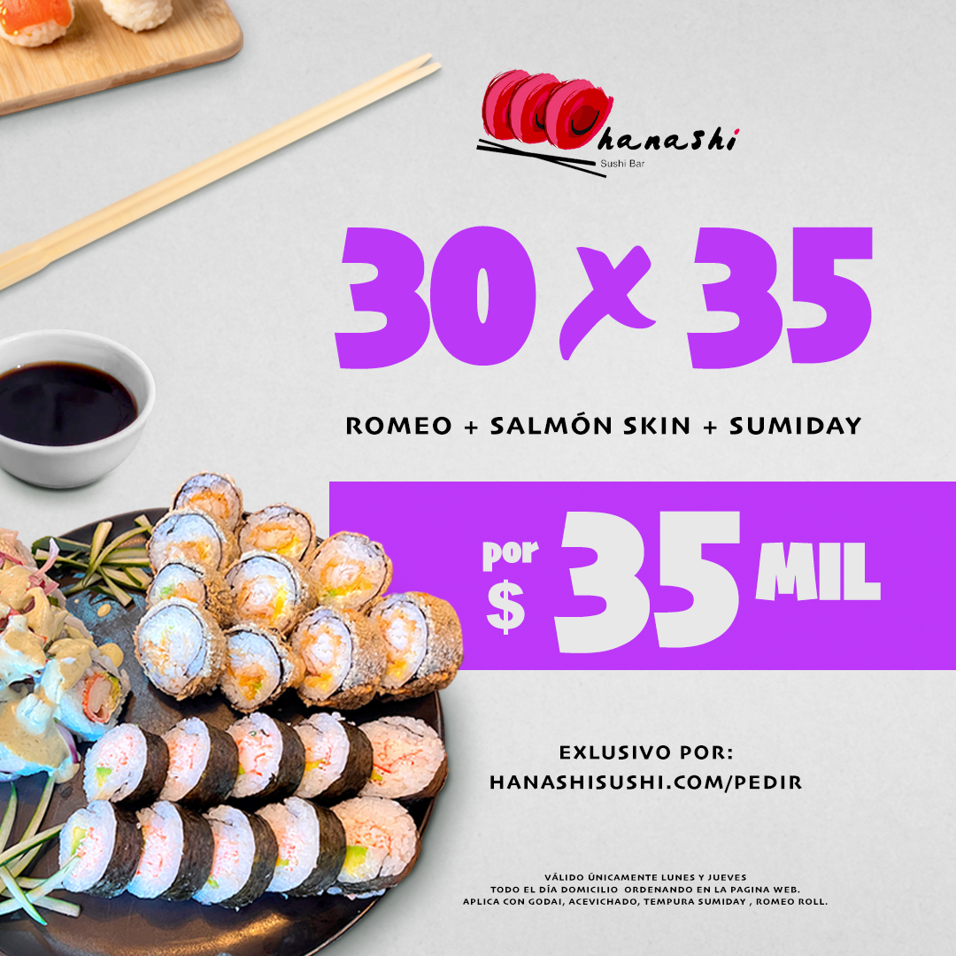 Hanashi Sushi Bar | Tienda Online
